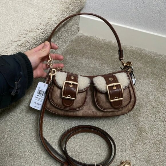 Coach | Bags | Coach Ashton Baguette Bag In Signature Canvas Cy658 ...